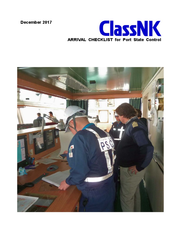 Arrival Checklist PSC | PDF | Sailor | Pump