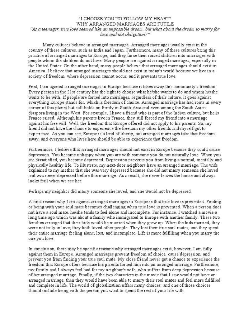 Op Ed Marriage | PDF | Marriage | Love