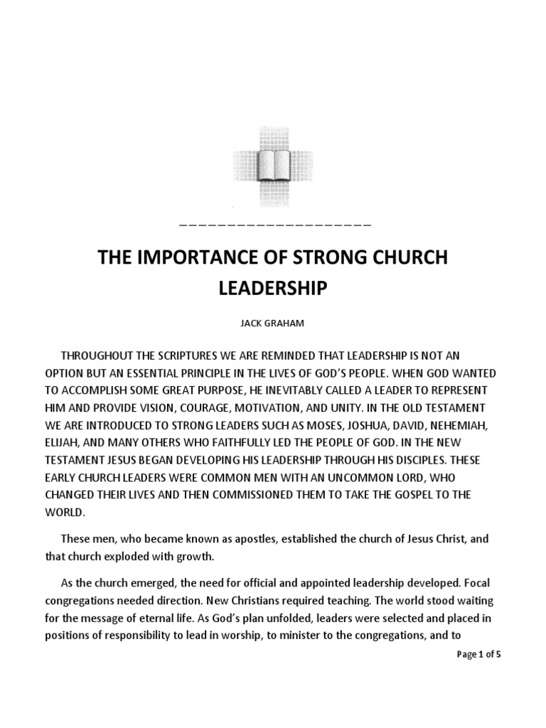 Essentials of Effective Church Leadership | PDF | Christian Church | Jesus