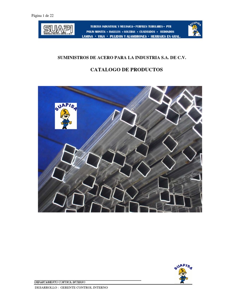 Catalogo Suapi | PDF | Materiales | Sector secundario de la economía