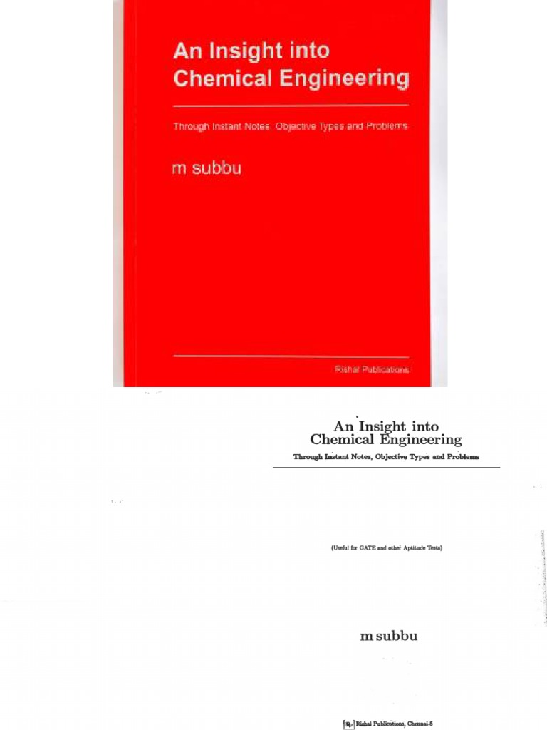 ChE by M.Subbu | PDF | Process Engineering | Engineering