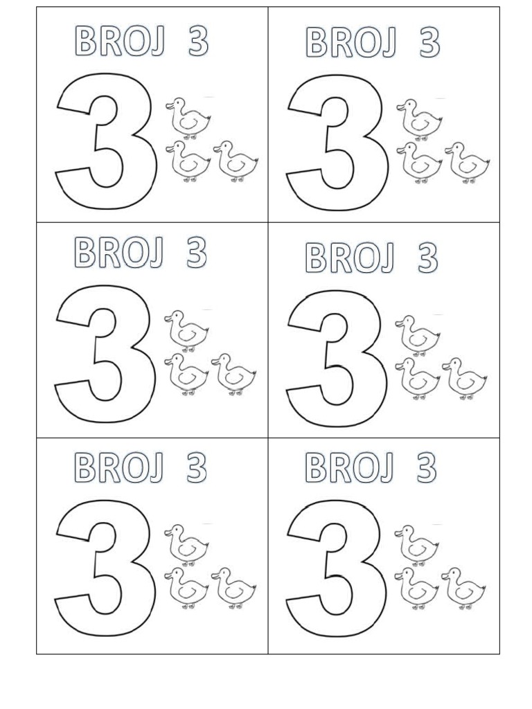 Broj Tri - Bojanka | PDF