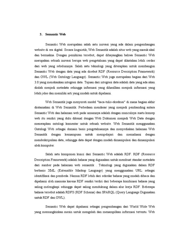 Bisdig Tugas Kuis - Web Semantic | PDF | Teknologi & Rekayasa | Seni