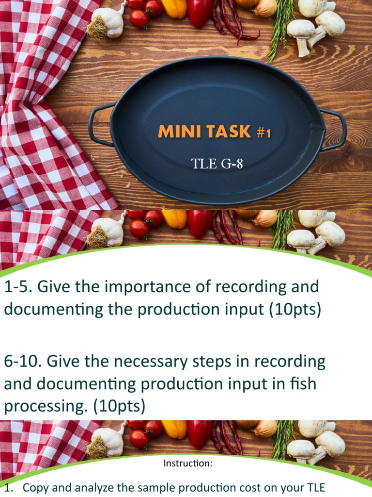 Mini Task #2 G8 | PDF | Pickling | Food Industry