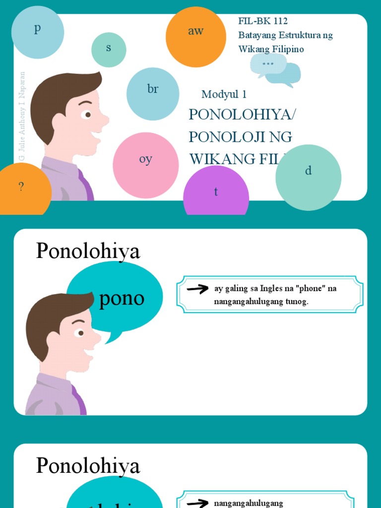 FIL-BK 112 Yunit 1 Ponolohiya | PDF