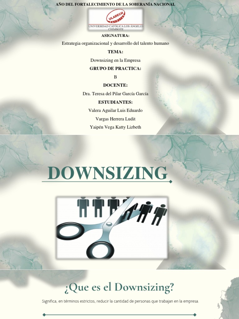 Downsizing: Estrategias y Efectos | PDF | Estrés (biología) | Economias