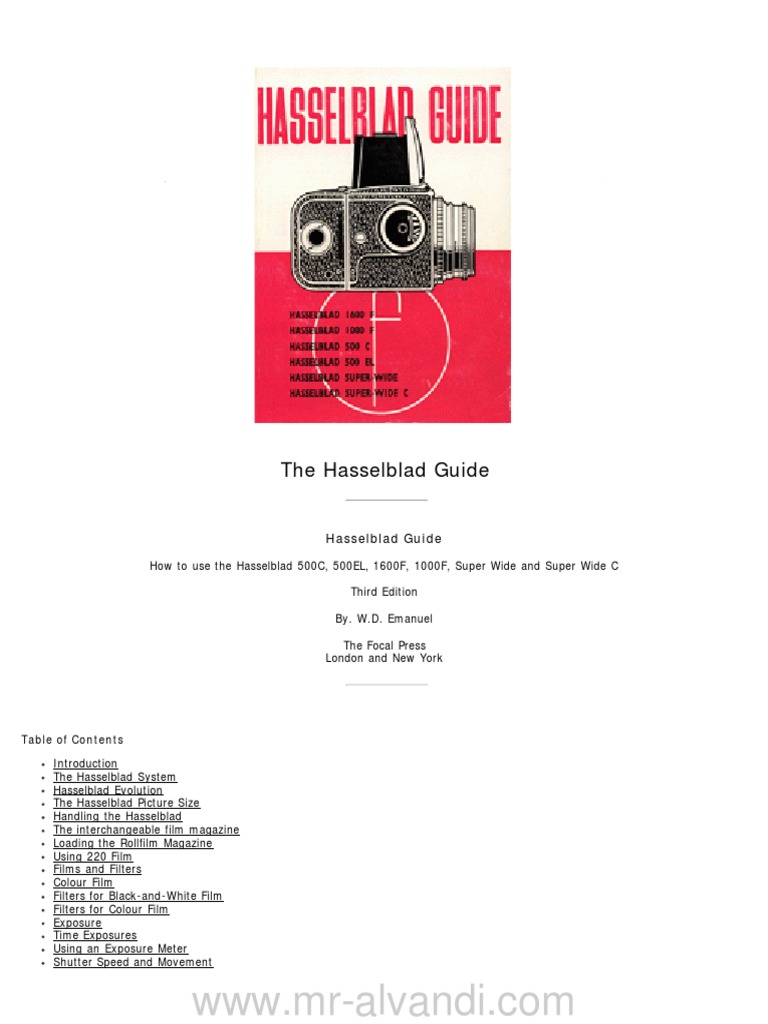 The Hasselblad Guide | PDF | Camera | Film Speed