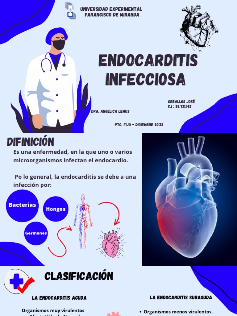 Endocarditis Infecciosaa | PDF | Enfermedades y trastornos | Medicina ...