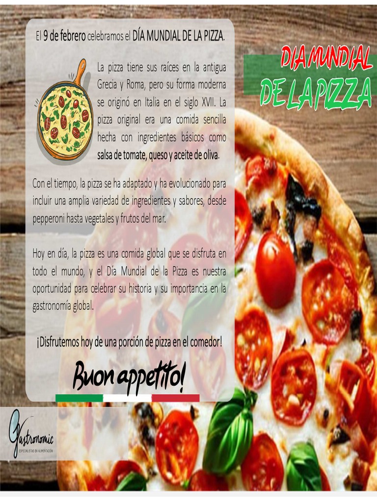 Dia Mundial de La Pizza - Gastronomic | PDF