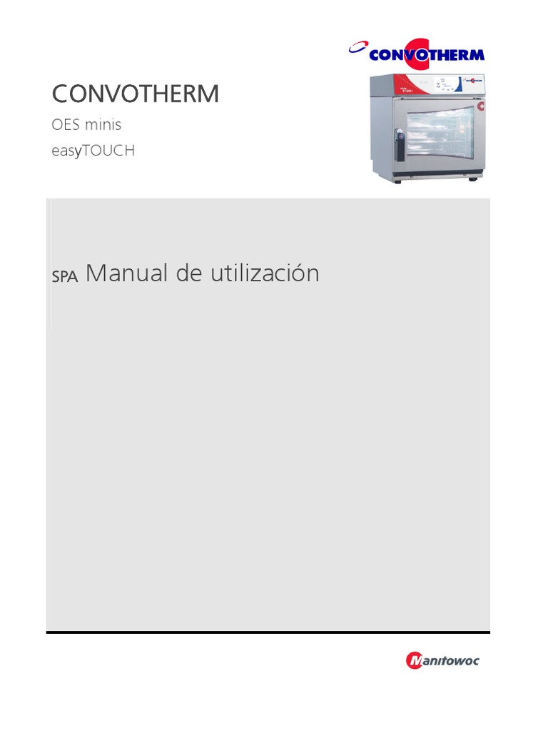 Manual Convotherm Mini OES Easytouch | PDF | Vapor | Vapor
