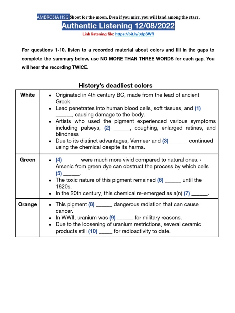 Authentic Listening 120822 | PDF