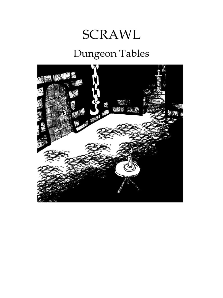 SCRAWL Dungeon Tables | Download Free PDF | Door