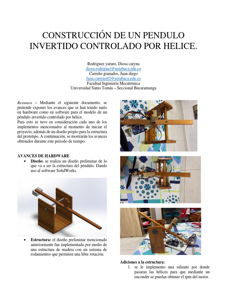 Avance 2 Proyecto Pendulo Invertido | PDF | Arduino | Software