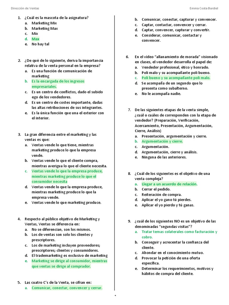 Tests Ventas | PDF | Marketing | Producto (Negocio)