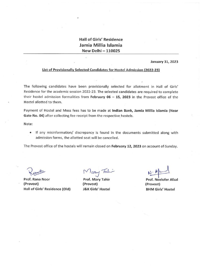 HGR List 2023january31 | PDF | Academic Degree