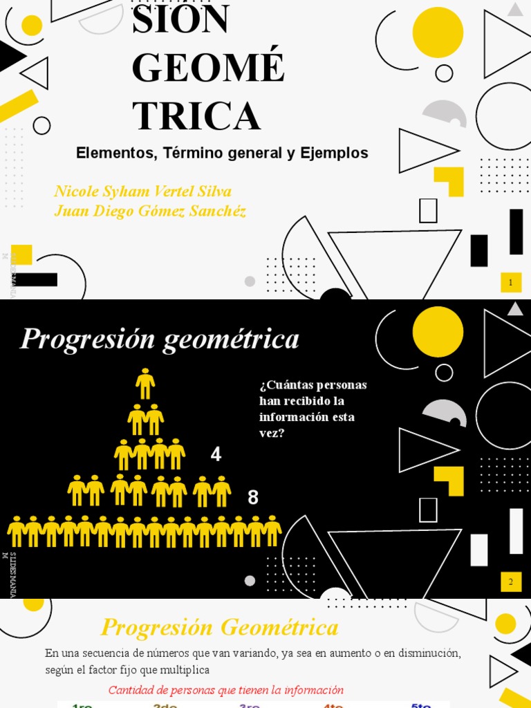 Progresión Geométrica: Conceptos y Aplicaciones | PDF