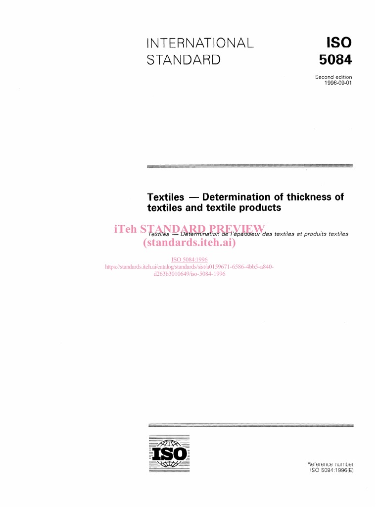 Iso 5084 1996 | PDF | International Organization For Standardization ...
