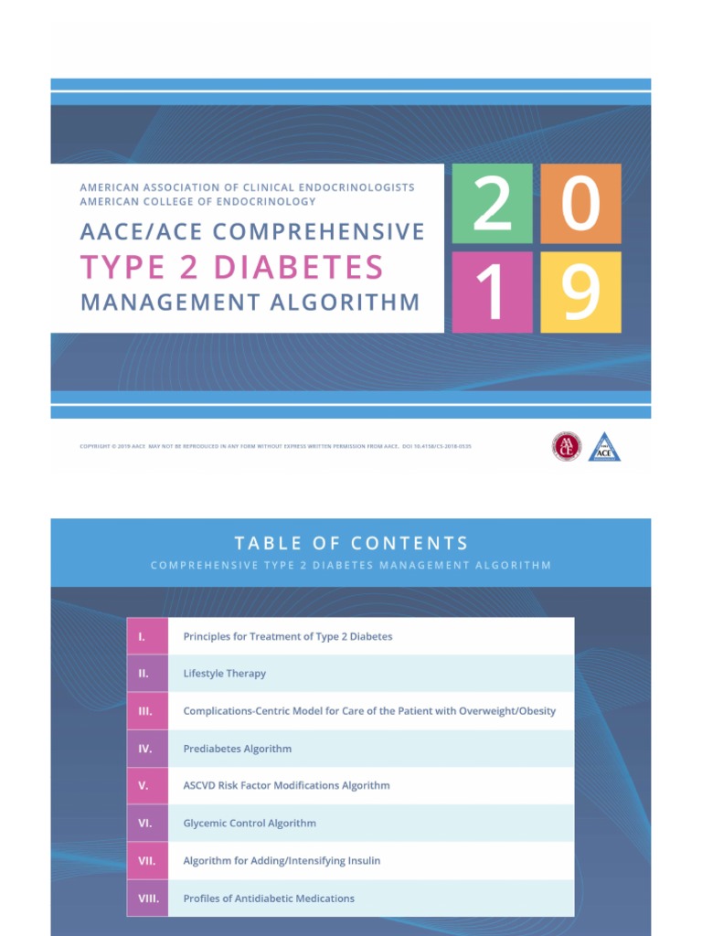 Aace Comprehensive Type 2 Diabetes Management Algorithm | PDF