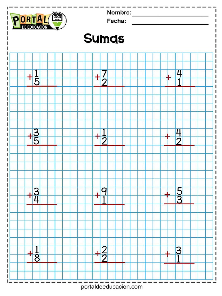 Fichas de Sumas para Imprimir - 20221211143018 - Strong - Compression | PDF