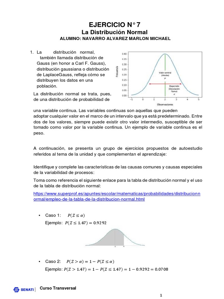 Cgeu Cgeu-114 Ejercicio T007 | PDF | Distribución normal