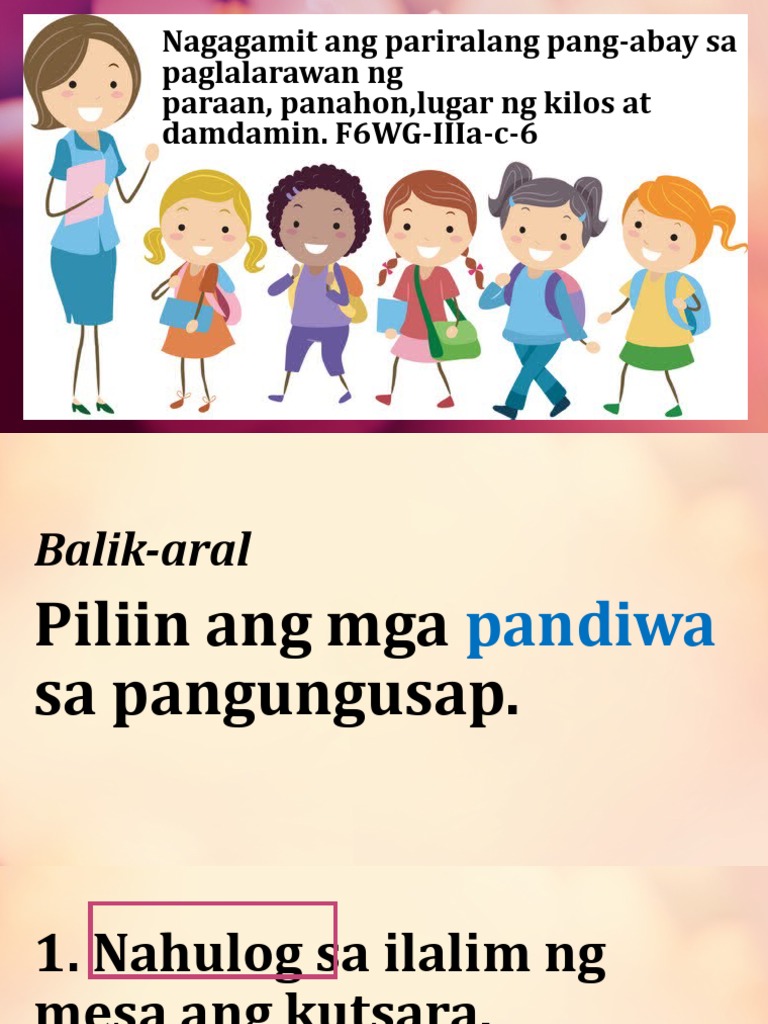 Fil 6 Q3 Week 1 Day 2 | PDF