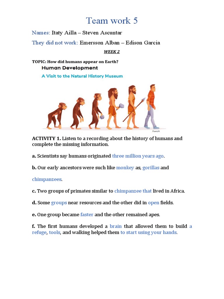 Team Work Group Number 5 | PDF