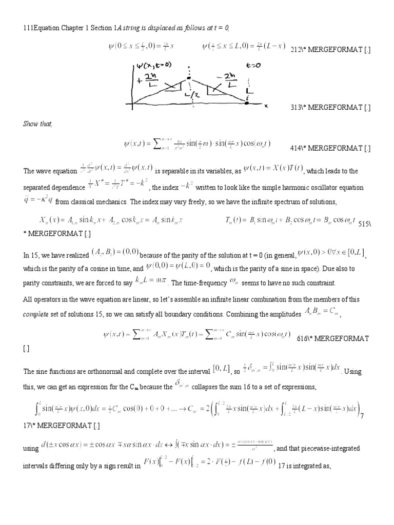073 Pr 10 4 Fourier Series Of Sawtooth Displaced Wave Download Free Pdf Wave Equation