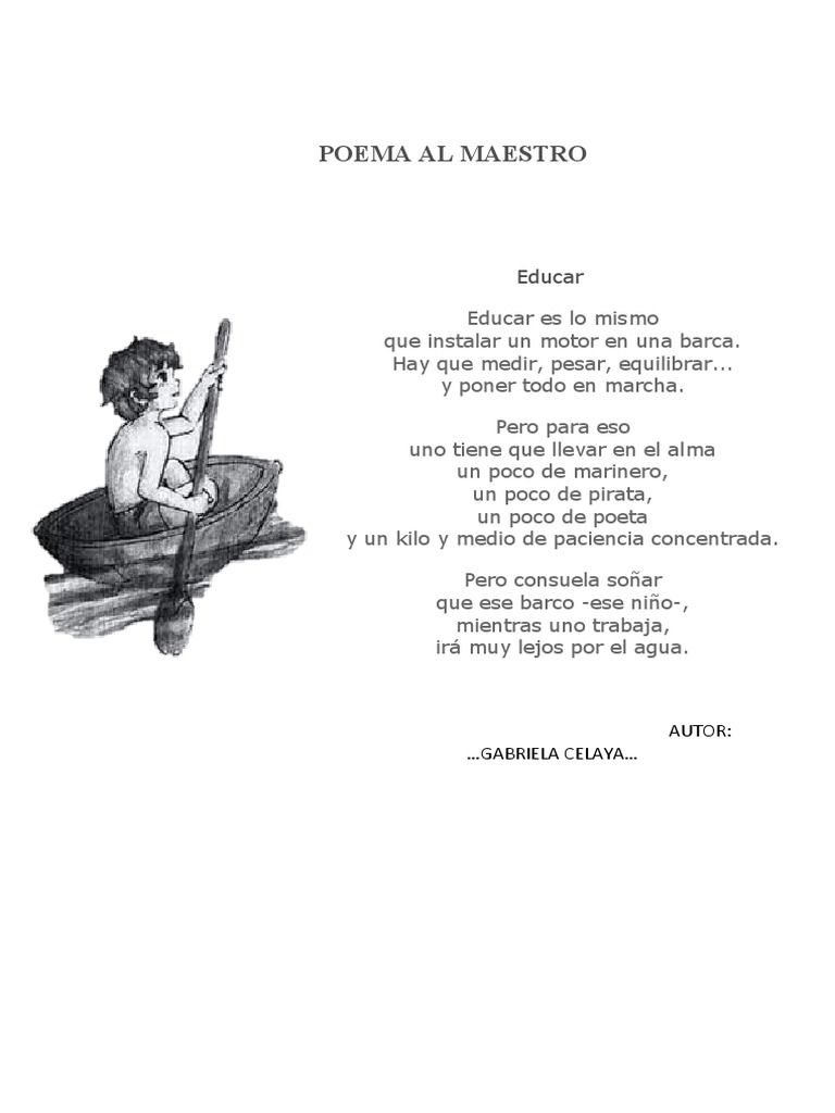 Poema Al Maestro | PDF