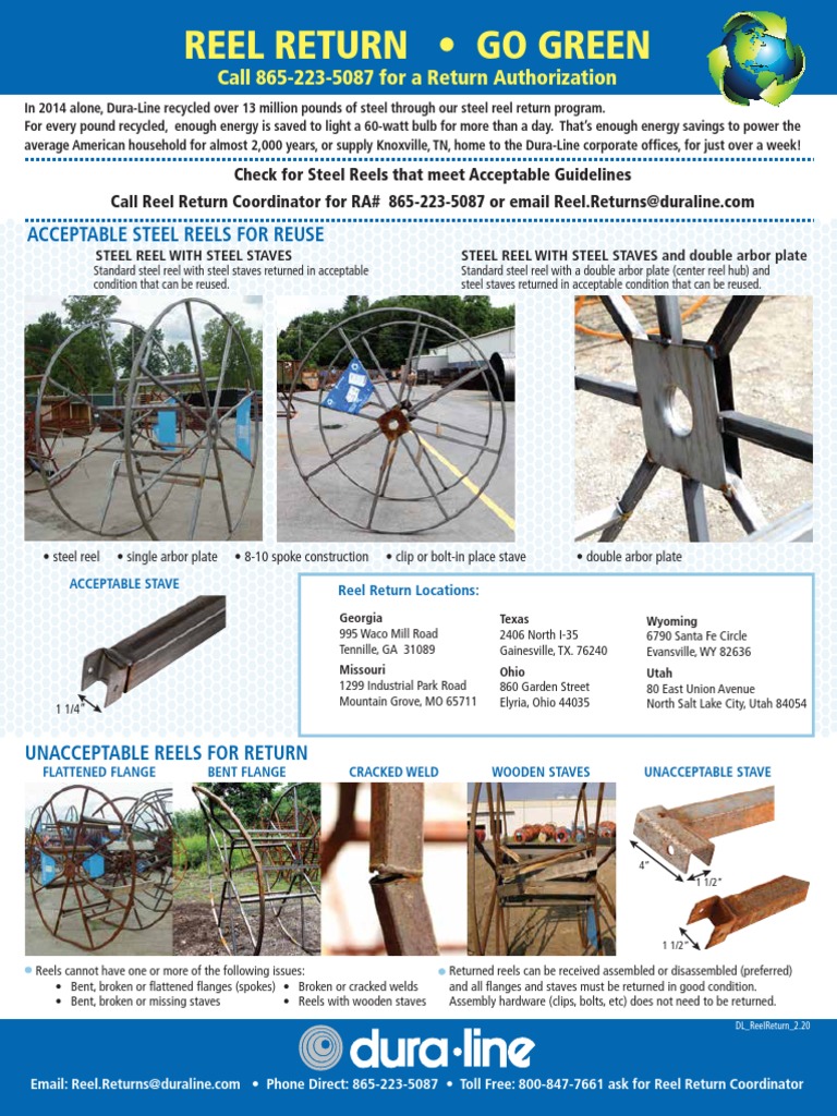Dura-Line's Steel Reel Recycling Program: Promoting Sustainability ...