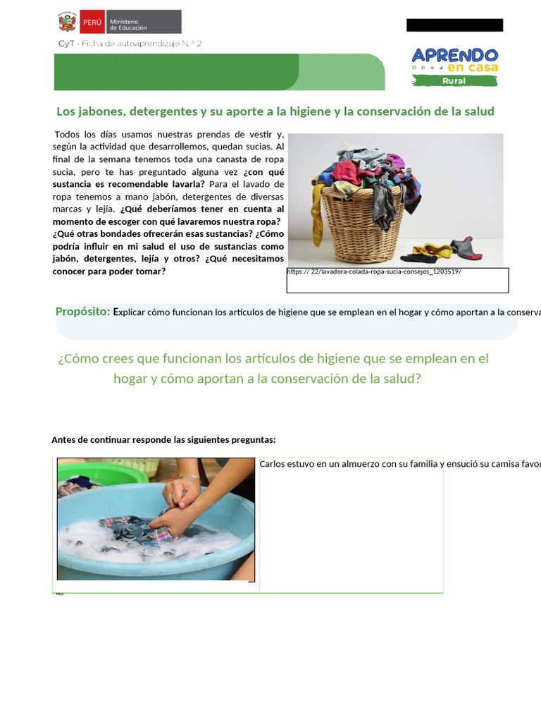 Ciencia y Tecnologia 3° y 4° Dnj-Caj | PDF | Detergente | Agua