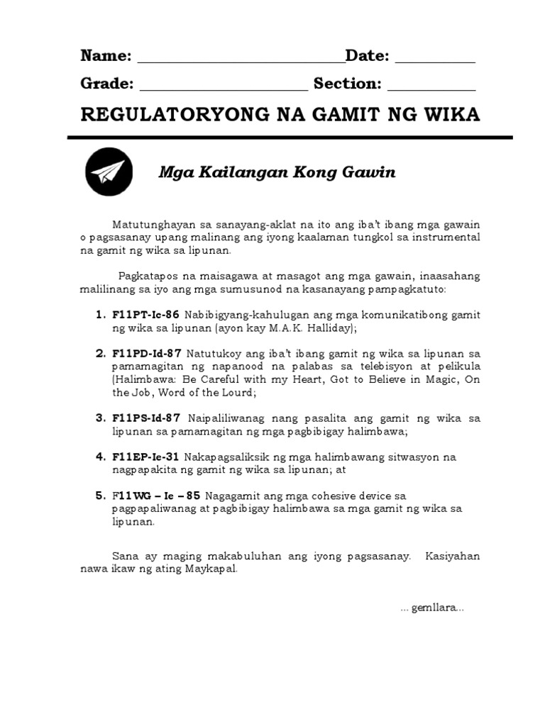 Fil11 Q1 W4 Aranaydo | PDF