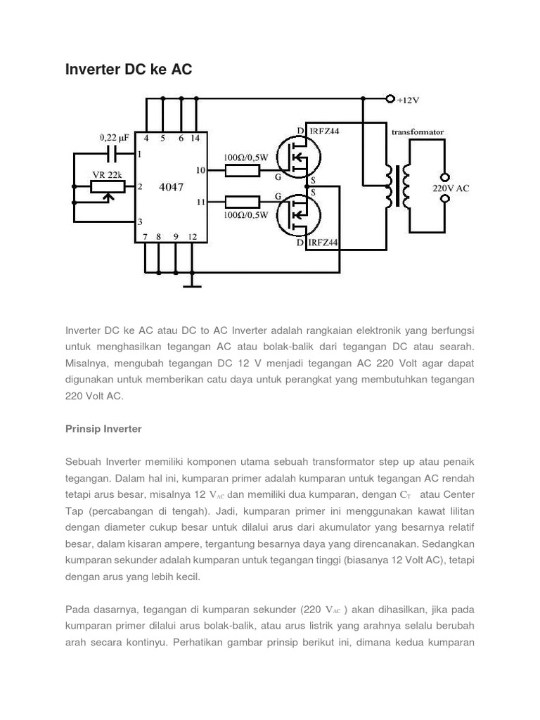 Inverter DC To AC | PDF | Metode & Bahan Ajar