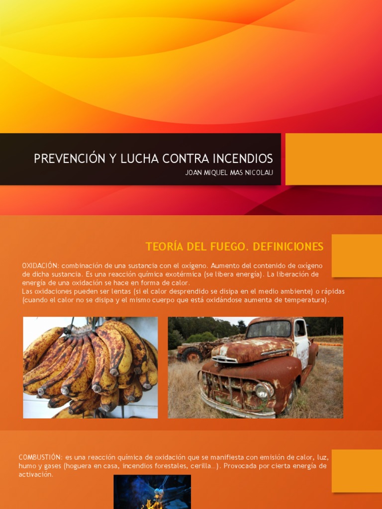 Prevención y Lucha Contra Incendios en La Mar. | PDF | Combustión | Calor