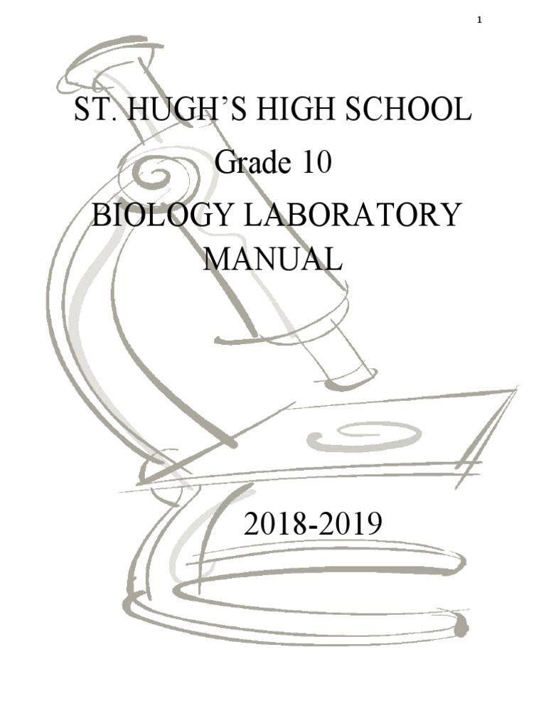 Edited Lab Manual For CSEC Biology | PDF | Laboratories | Experiment