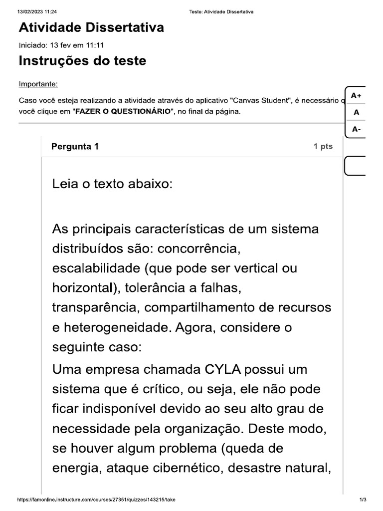 Atividade Objetiva | PDF