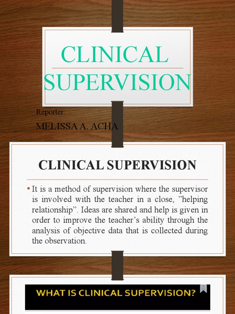 Clinical Supervision Report | PDF | Teachers | Learning