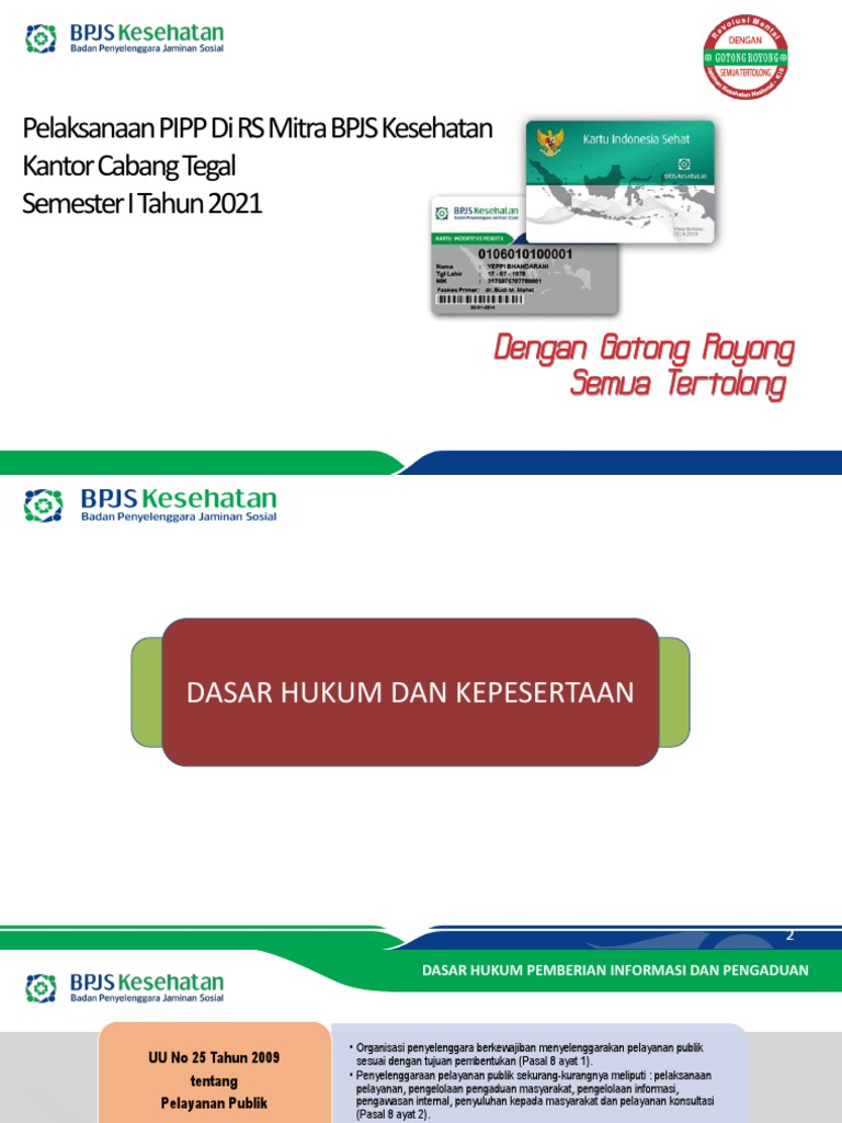 Poster PIPP BPJS Kesehatan Tegal | PDF