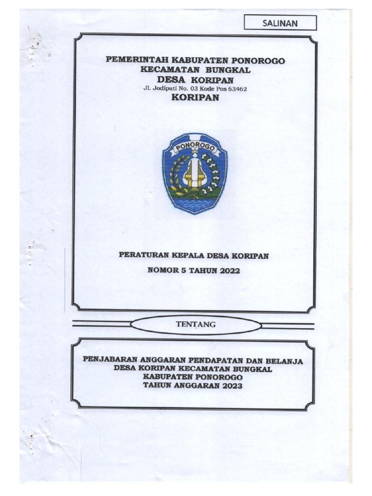 PERKADES PENJABARAN APBDes | PDF