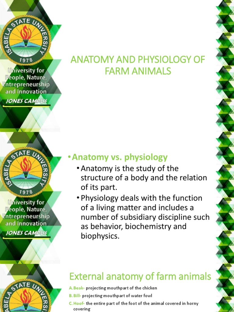 Module 2a - Introduction To Anatomy and Physiology of Farm Animals | PDF