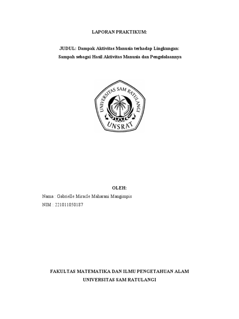 Laporan Praktikum | PDF | Griya & Taman