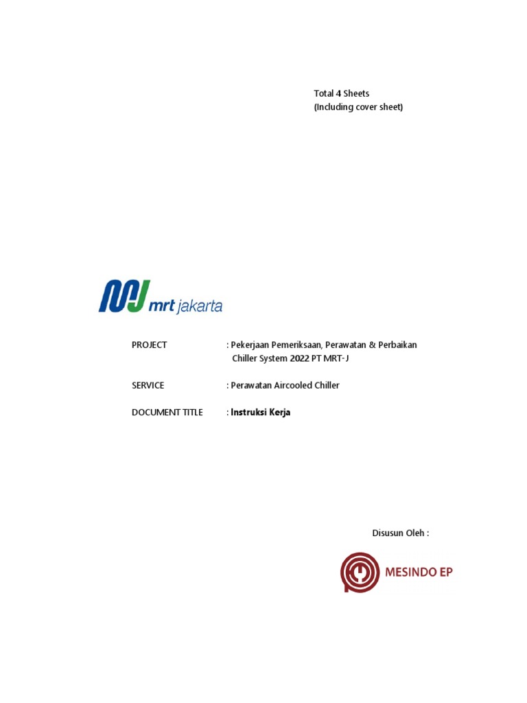 Ik - Hvac.01.a - Perawatan Aircooled Chiller | PDF