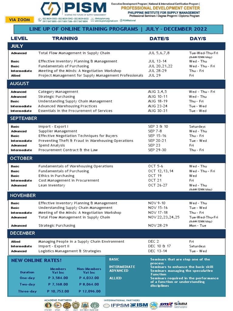 Pism Pub Line Up - Jul-Dec - 2022 | PDF | Procurement | Business