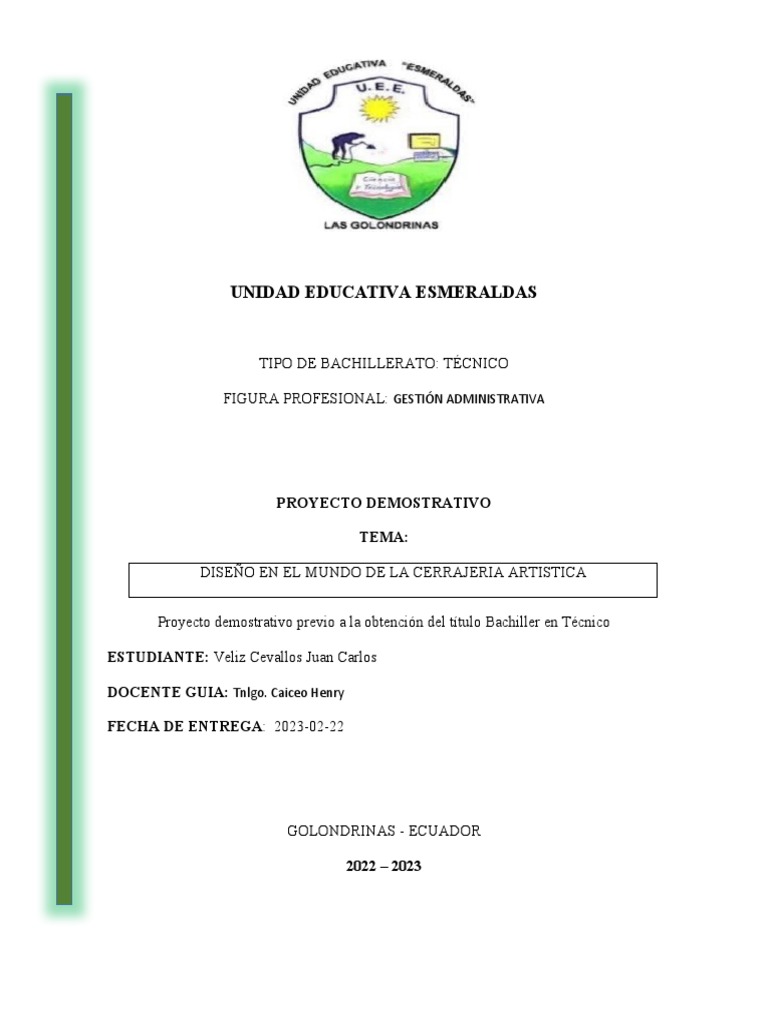 Uee Proyecto 2023 | PDF | Diseño | Precios