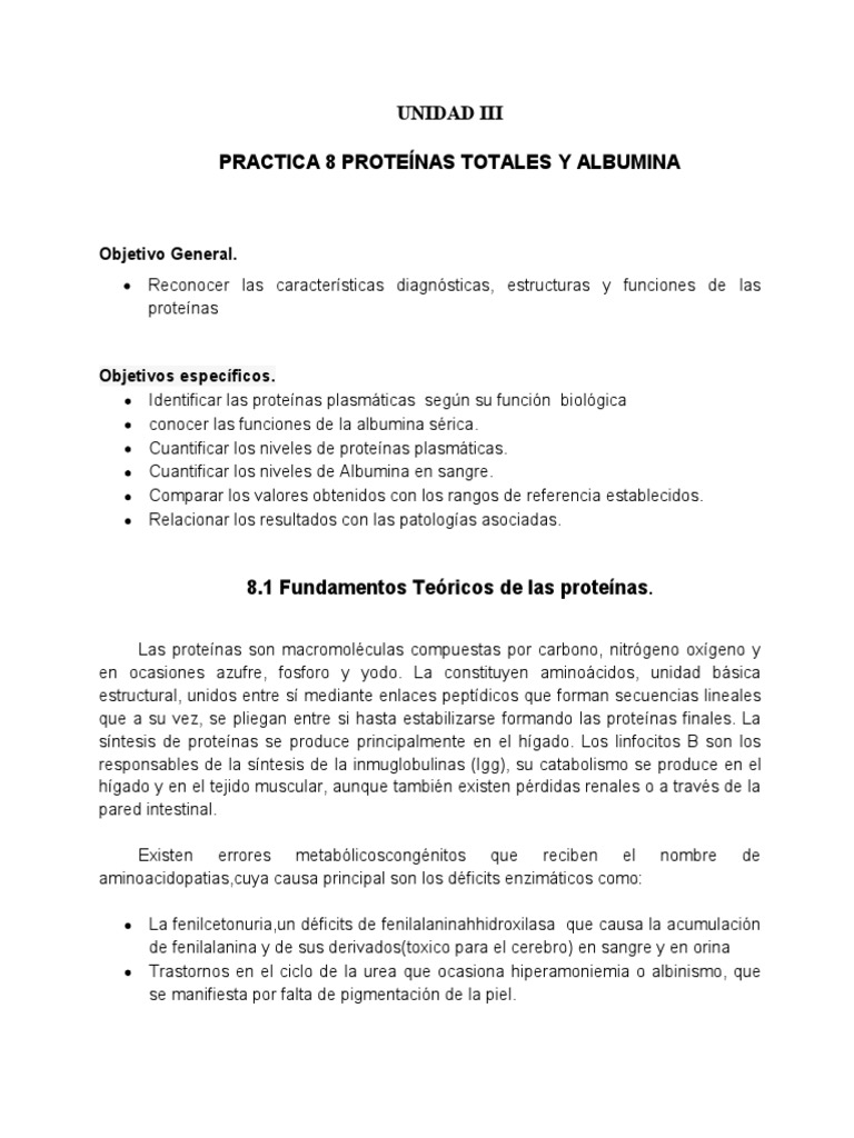 Manual Laboratorio De Bioquimica Ii Semana 1 Tercer Parcial Pdf