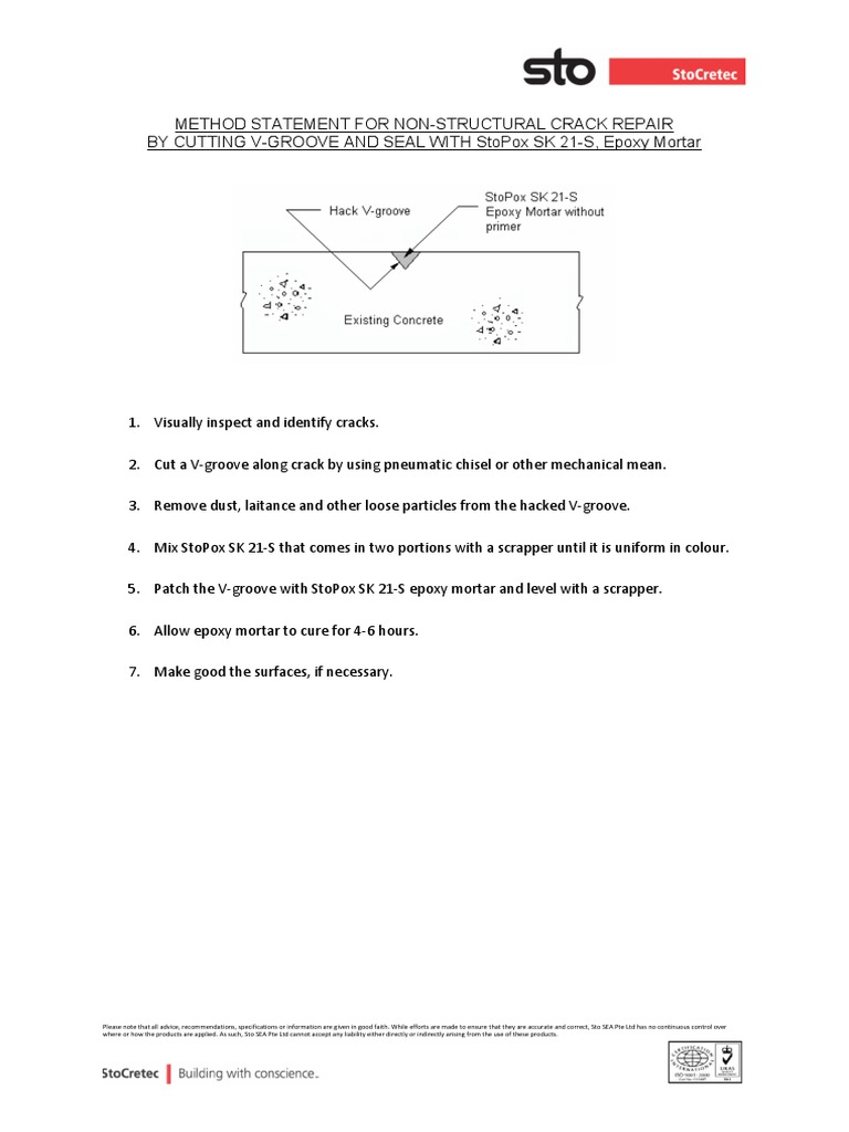 StoPox SK 21 S - Non Structural Crack Repair | PDF