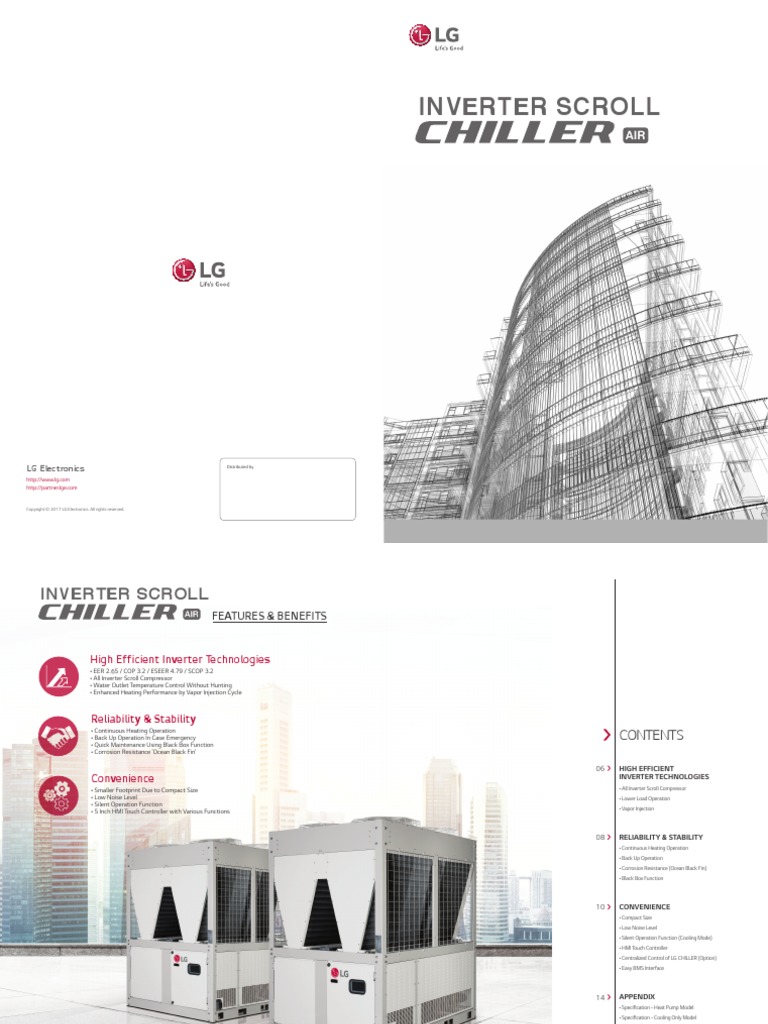Inverter Scroll Chiller Air | PDF | Heat Pump | Heat Exchanger