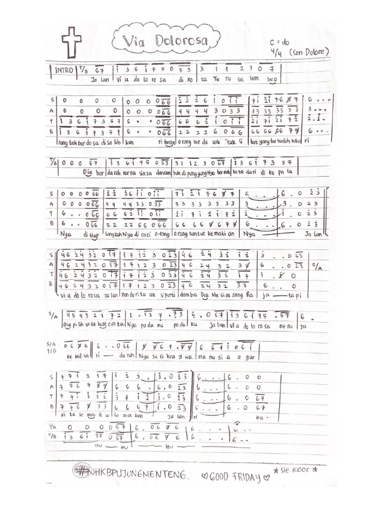 Partitur Via Dolorosa | PDF