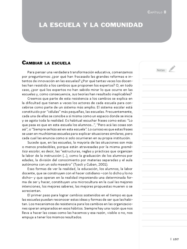 Lewin L Vota A La Educación Transformada Cap 8 Pdf Maestros