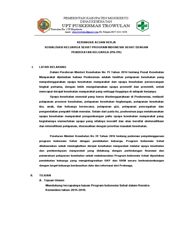 Kak Sosialisasi Pis PK | PDF