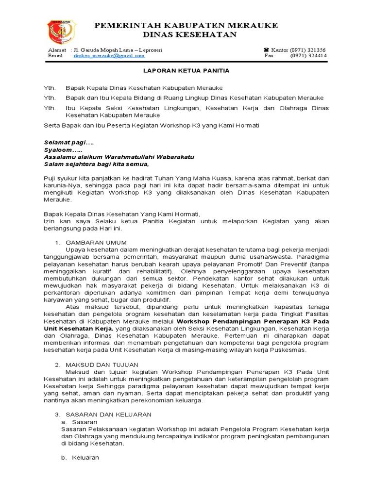 Laporan Panitia | PDF | Kesehatan Holistik | Sains & Matematika